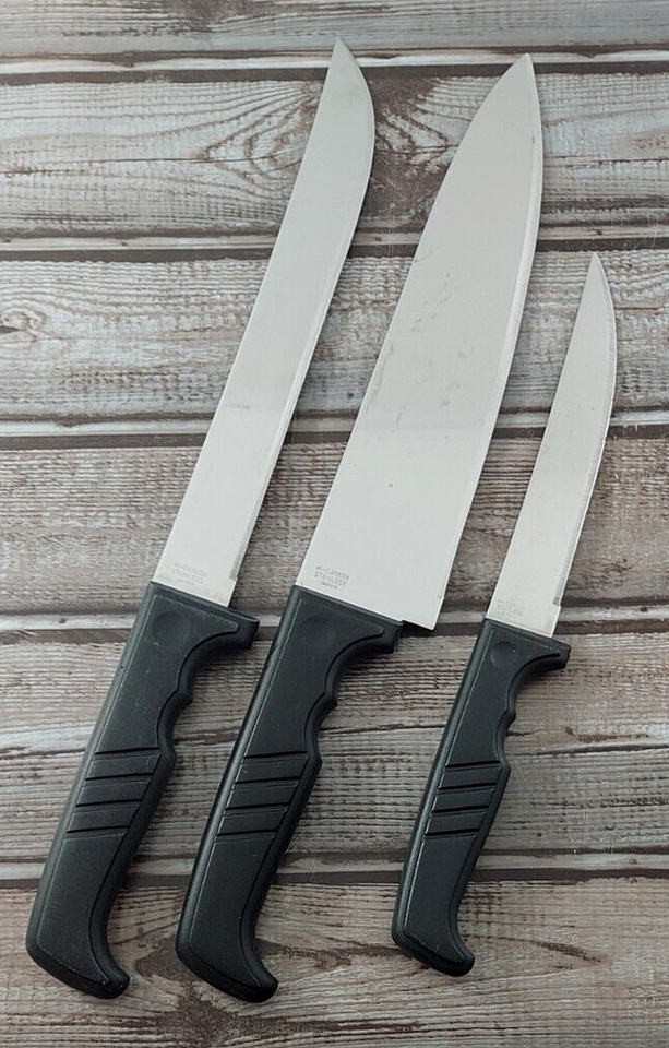 3) Lifetime Cutlery Jet-Cut Japan Hi-Carbon Stainless Steel SHARP ...