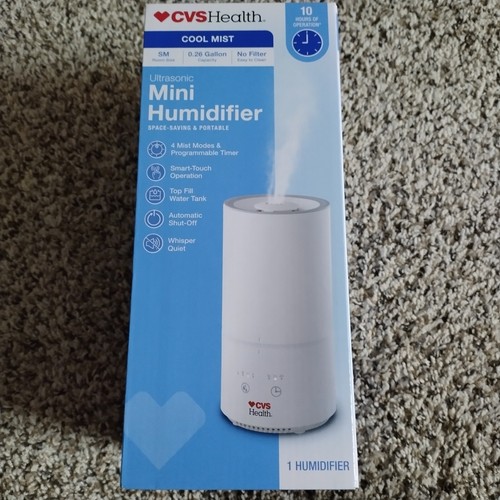 CVS Health Portable Mini Ultrasonic Humidifier Cool Mist 10 Hours ...
