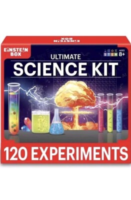 Einstein Box Ultimate Science Kit w/ 120+ Experiments for Kids Stem Age ...