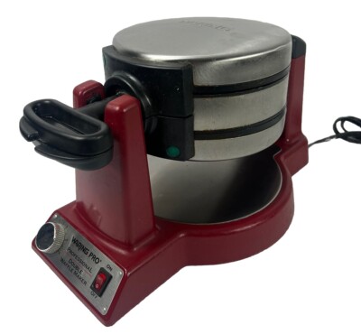 Waring Pro Professional Double Waffle Maker Model WMK600 Red | eBay