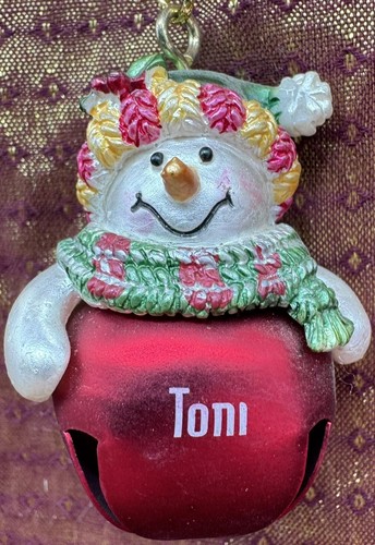 Toni Jingle Bell Personalized Ornament 2" Combine Shipping Multiple ...