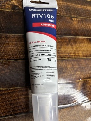 Momentive RTV106 Red Adhesive Sealant 2.8oz High Performance | eBay