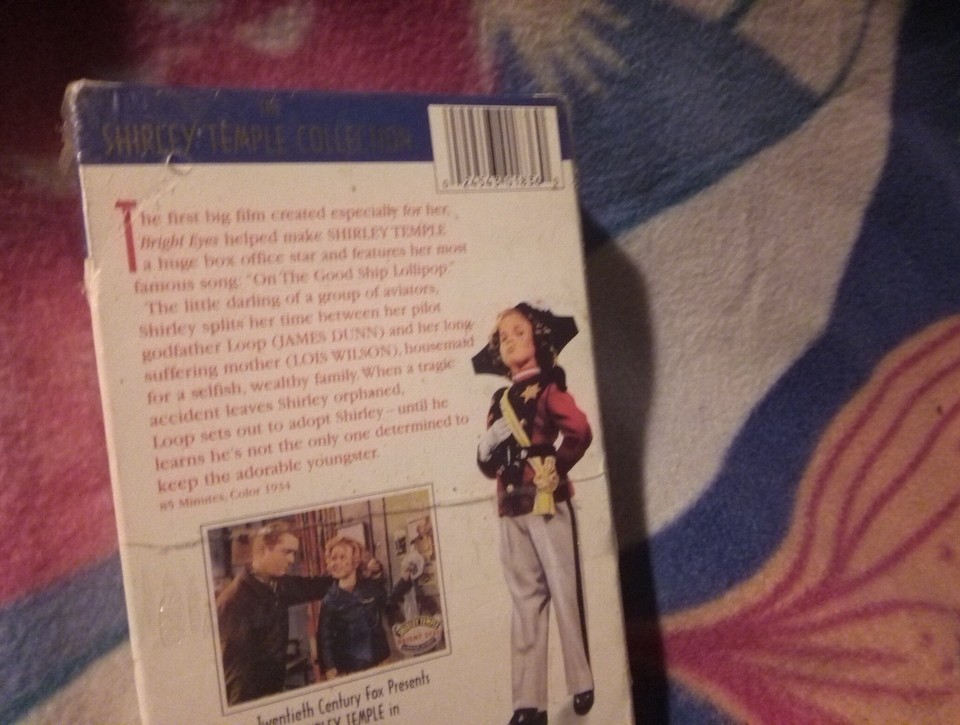 Shirley Temple: Bright Eyes VHS Colorized Sealed Movie On The Good Ship ...