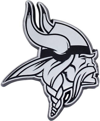 Minnesota Vikings Premium Solid Metal Raised Auto Emblem Shape Cut ...