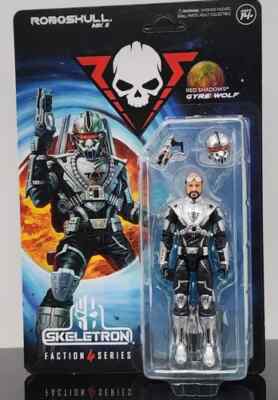 Skeletron Red Shadows Gyre Wolf 4in Figure MOC Roboskull Kickstarter | eBay