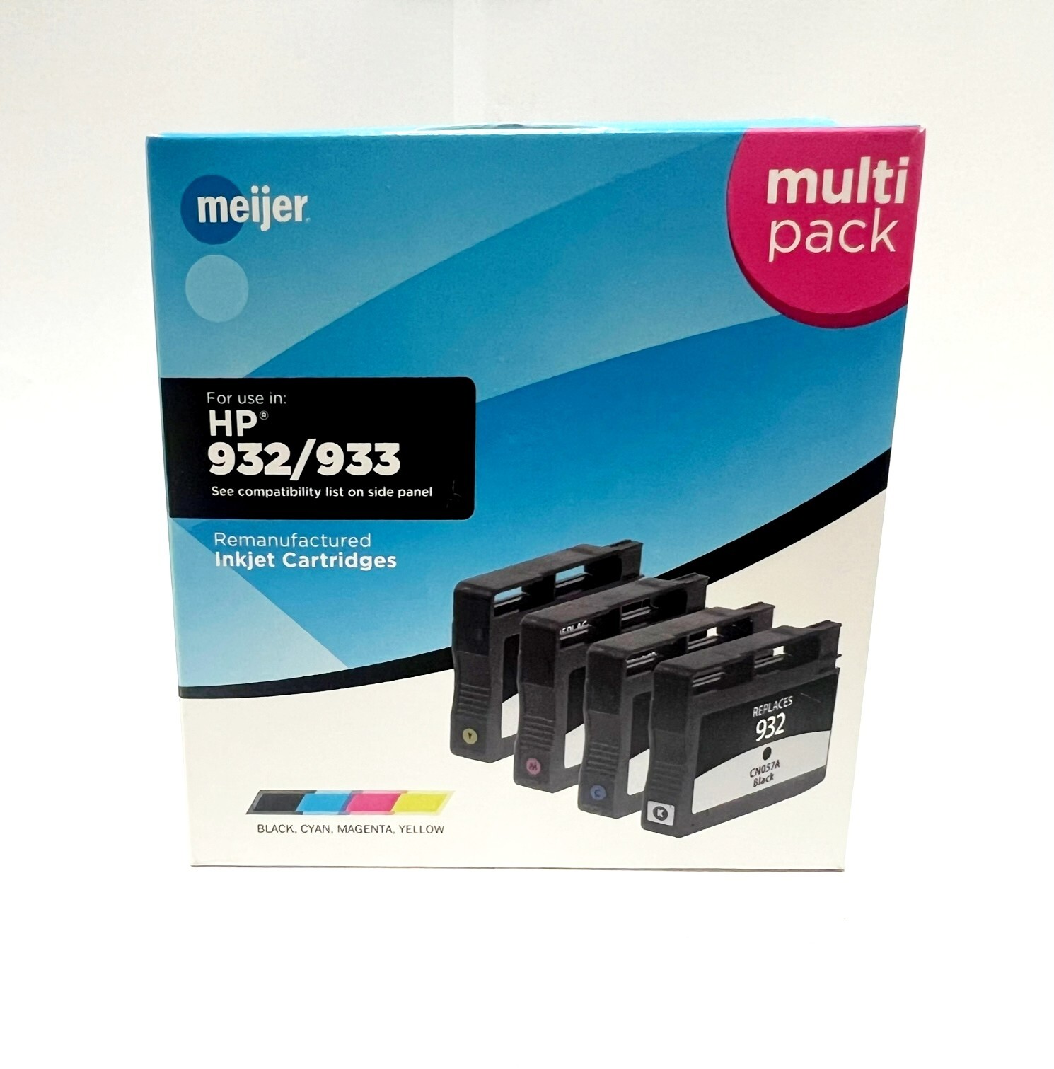 Meijer Ink Cartridges for HP 932/933 - BLACK & COLOR (C, M, Y) | eBay