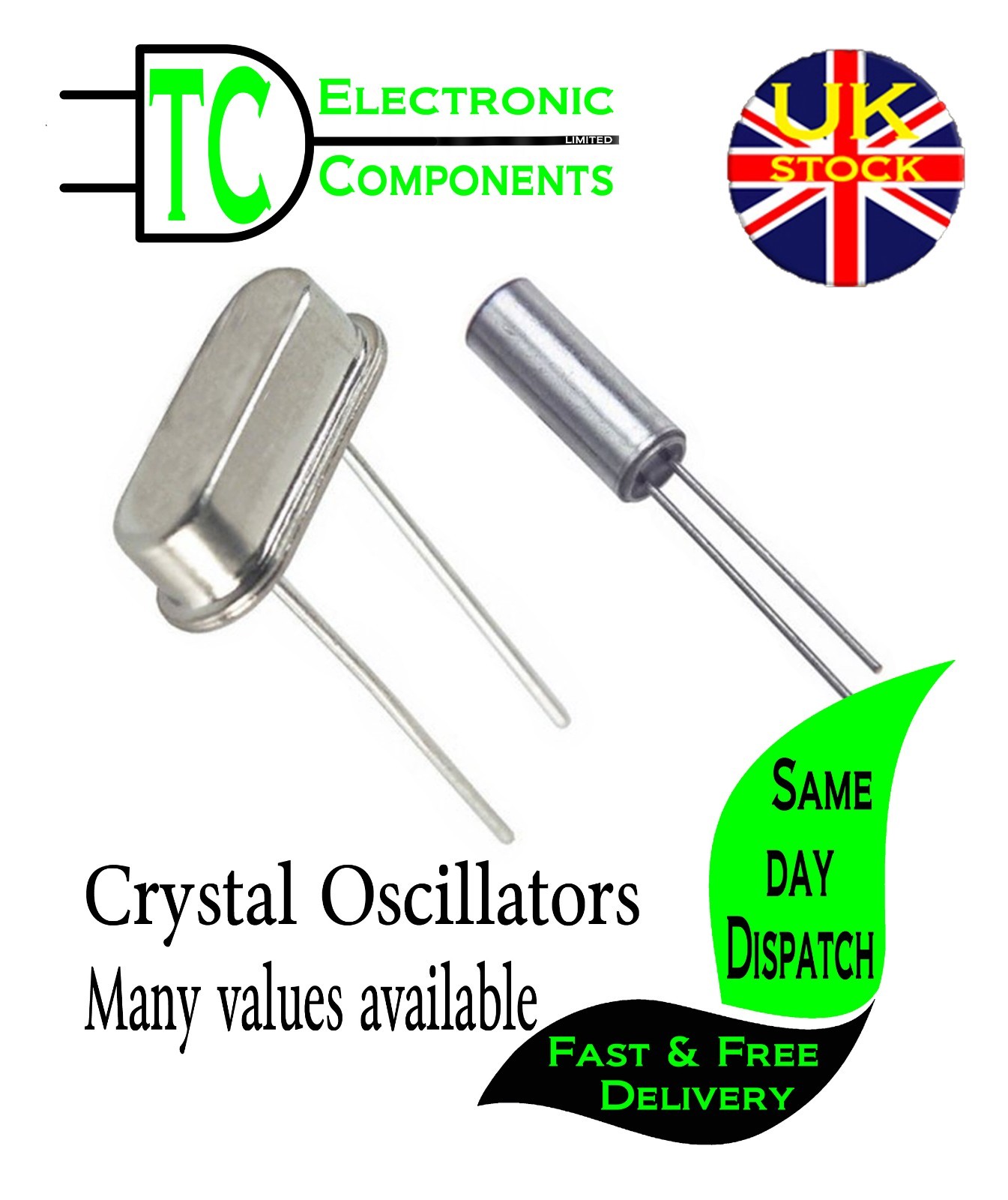 Crystal oscillators 32KHz to 48MHz available twin pack 32.768kHz to ...