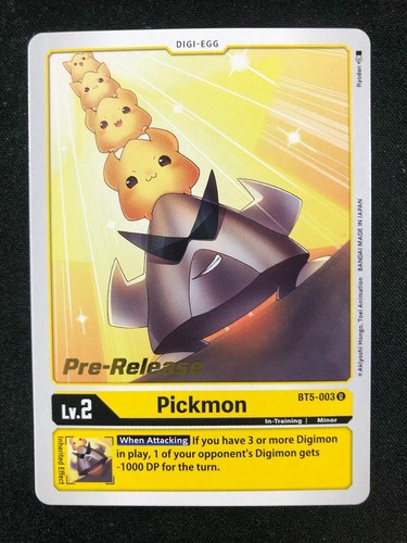 Digimon BT5-033 U Pickmon Battle of Omni Pre-Release | eBay