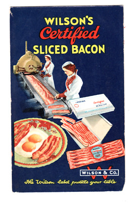 1940 Wilson's Sliced Bacon Pocket Calendar | eBay