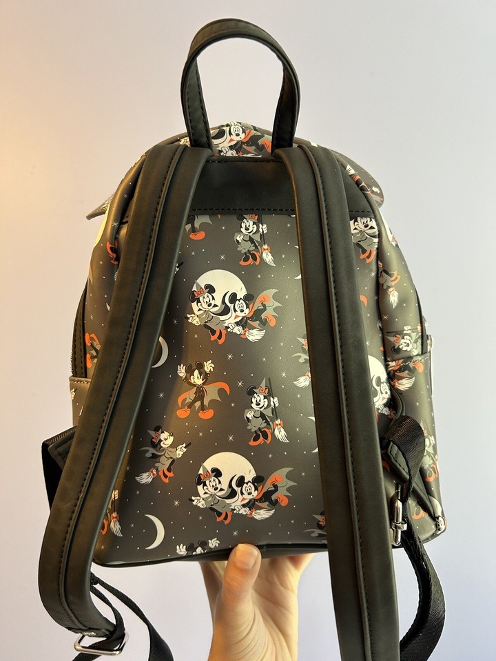 Loungefly Disney Mickey Minnie Halloween Vamp Witch AOP Mini Backpack ...