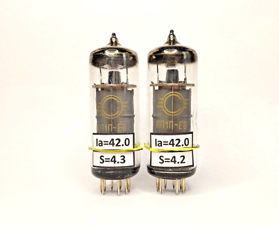 6P1P-EV 6P1 MATCHED PAIR (2pcs) SVETLANA TUBES / VALVES / RÖHRE NEW NOS ...