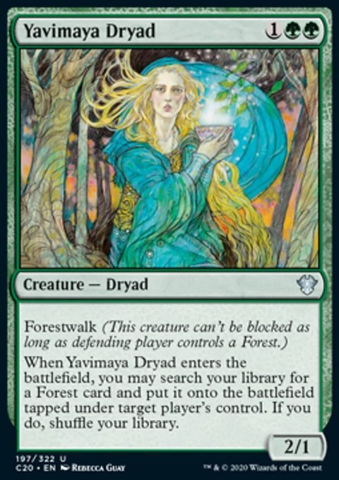 MTG Magic the Gathering Yavimaya Dryad (197/344) Commander 2020 LP | eBay