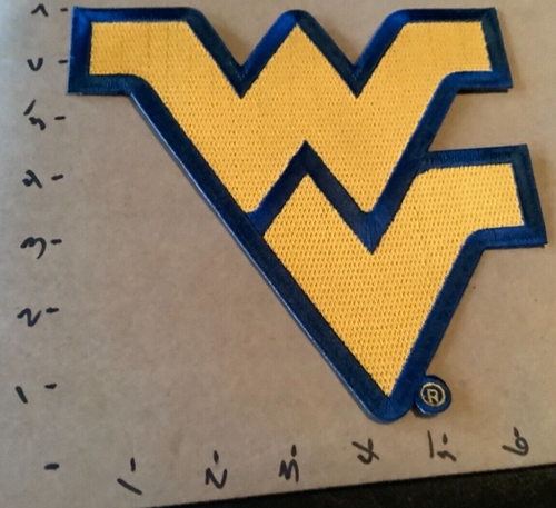 6x West Virginia WVU X-LARGE Iron On Embroidered Patch 7” Ship ...