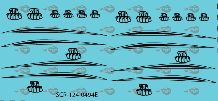 1/24 'The Judge GTO' "BLACK" CUSTOM Decal SCR-124-0494E | eBay