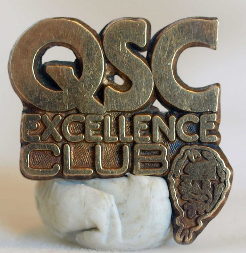 VINTAGE QSC STERLING SILVER TOP QUALITY SERVICE CLEANLINESS EXCELLENCE ...