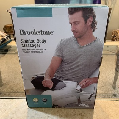 Brookstone Shiatsu body massager deep kneading massage | eBay
