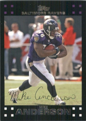 2007 Topps #52 Mike Anderson Baltimore Ravens 36879 | eBay