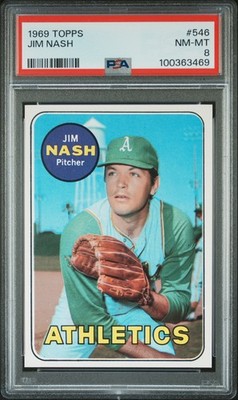 1969 Topps #546 Jim Nash PSA 8 | eBay