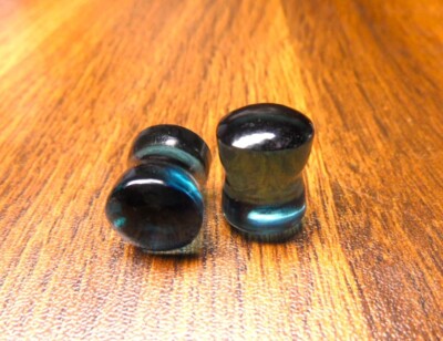 Blue sapphire, Golden Topaz Tunnels Ear Gauges Plugs Earrings, Plugs ...