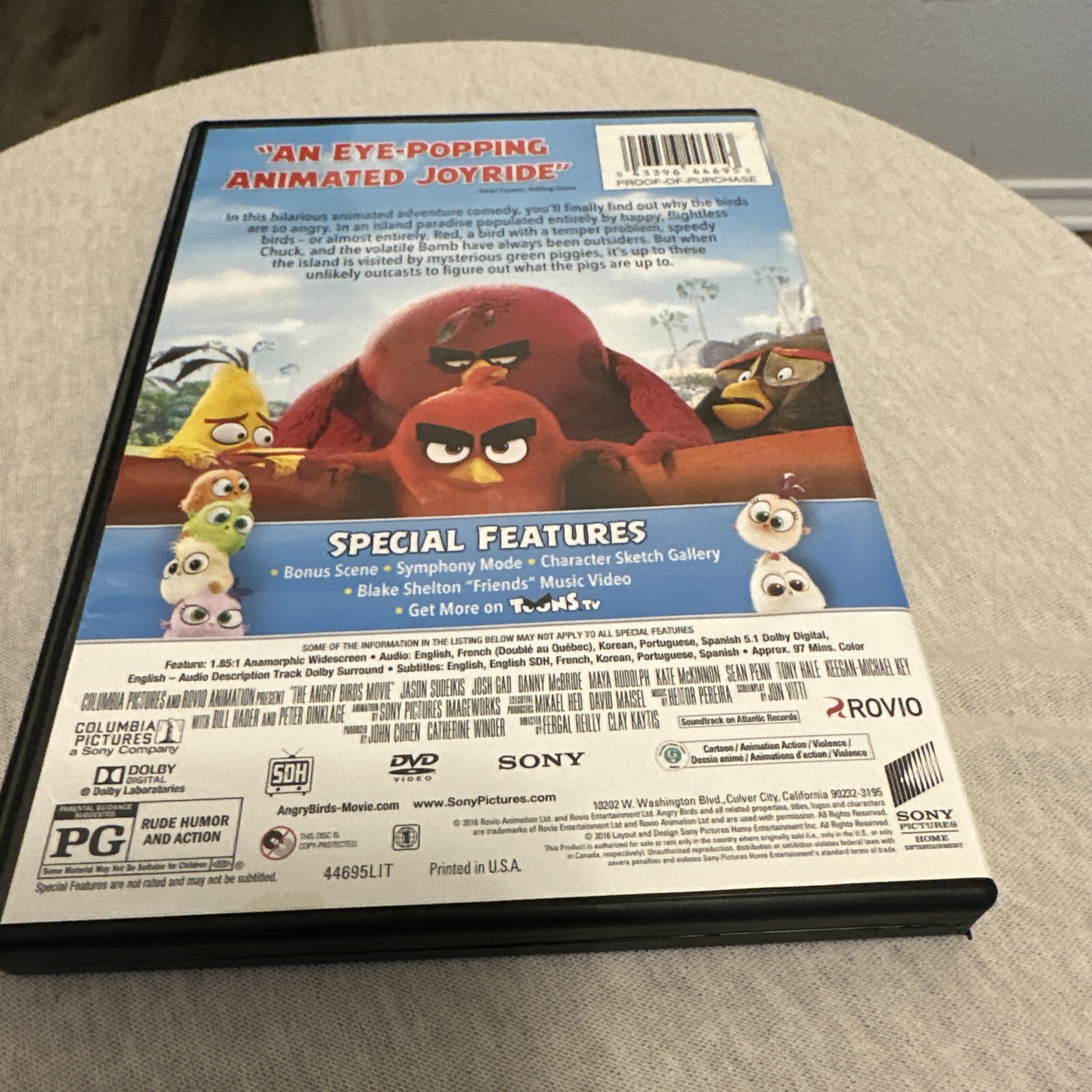 The Angry Birds Movie (DVD, 2016) 43396446953| eBay