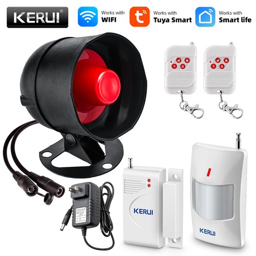 Security Alarm System Wireless Door Sensors Kit Smart WIFI Surveillance ...