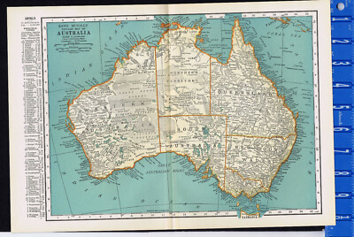AUSTRALIA - 1933 Color Map | eBay