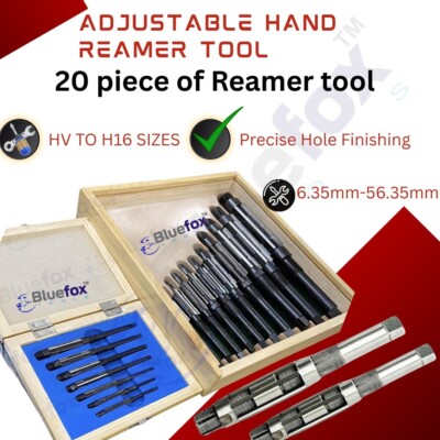 Adjustable Hand Reamer 20 Pcs Set HV TO H16 Sizes (1/4 " to 2.7/32 ...