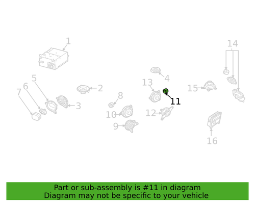 Mercedes Benz GLE580 GLE450 GLE350 2020-2023 Left or Right Speaker ...