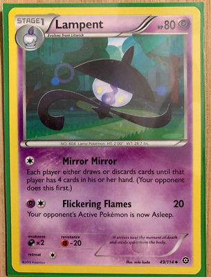 Pokémon TCG Lampent XY Steam Siege 49/114 Regular Uncommon NM | eBay