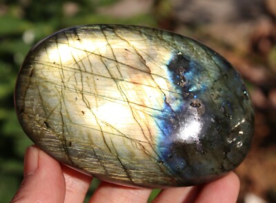 281.7g Natural Labradorite Crystal Rough Polished rock From Madagascar ...