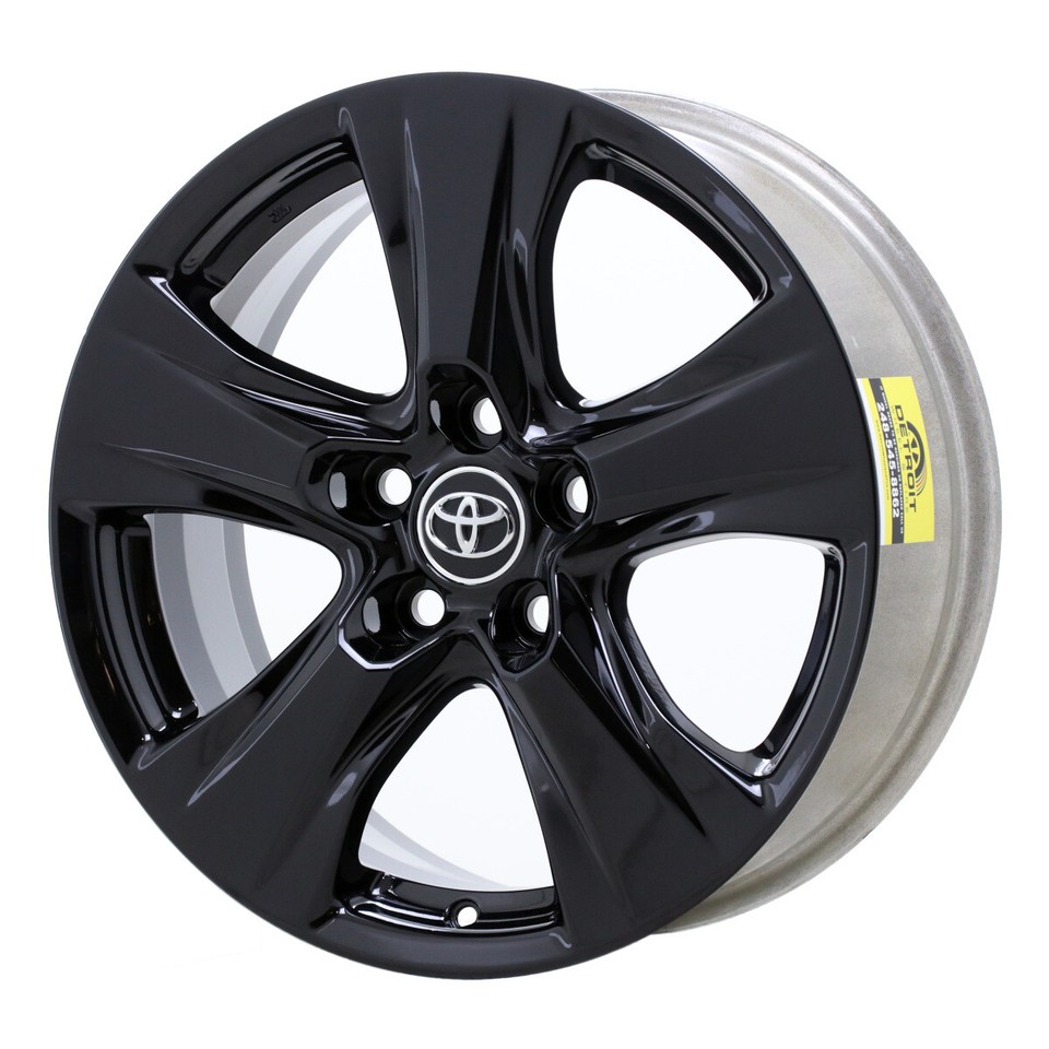 17" TOYOTA RAV4 GLOSS BLACK WHEELS RIMS FACTORY OEM 75240 2019-2024 SET ...