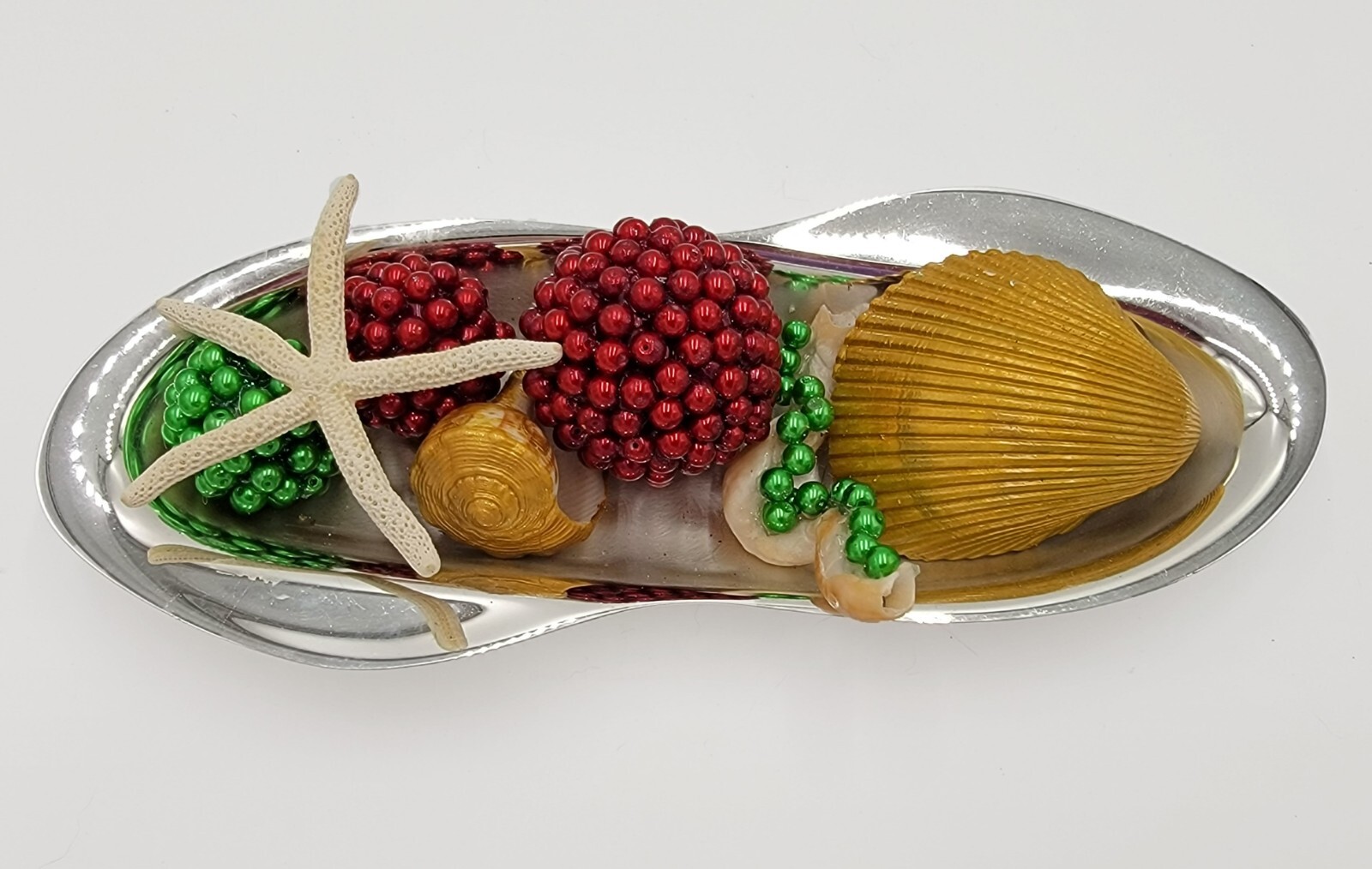 Beach Theme Christmas Decor Starfish Pearl Orbs Seashells | eBay