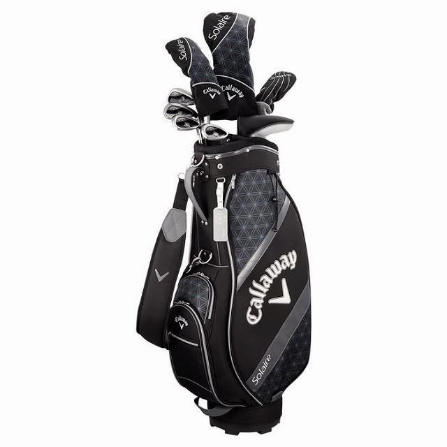 CALLAWAY SOLAIRE ladies' Black Club Set with Caddy Bag 8pc 2018 model ...