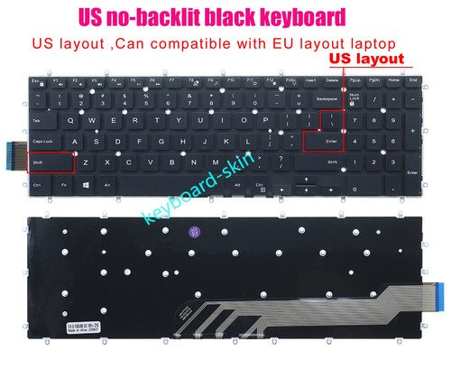 New black US Keyboard for Dell P66F P66F001 P72F P72F002 P75F P75F002 ...