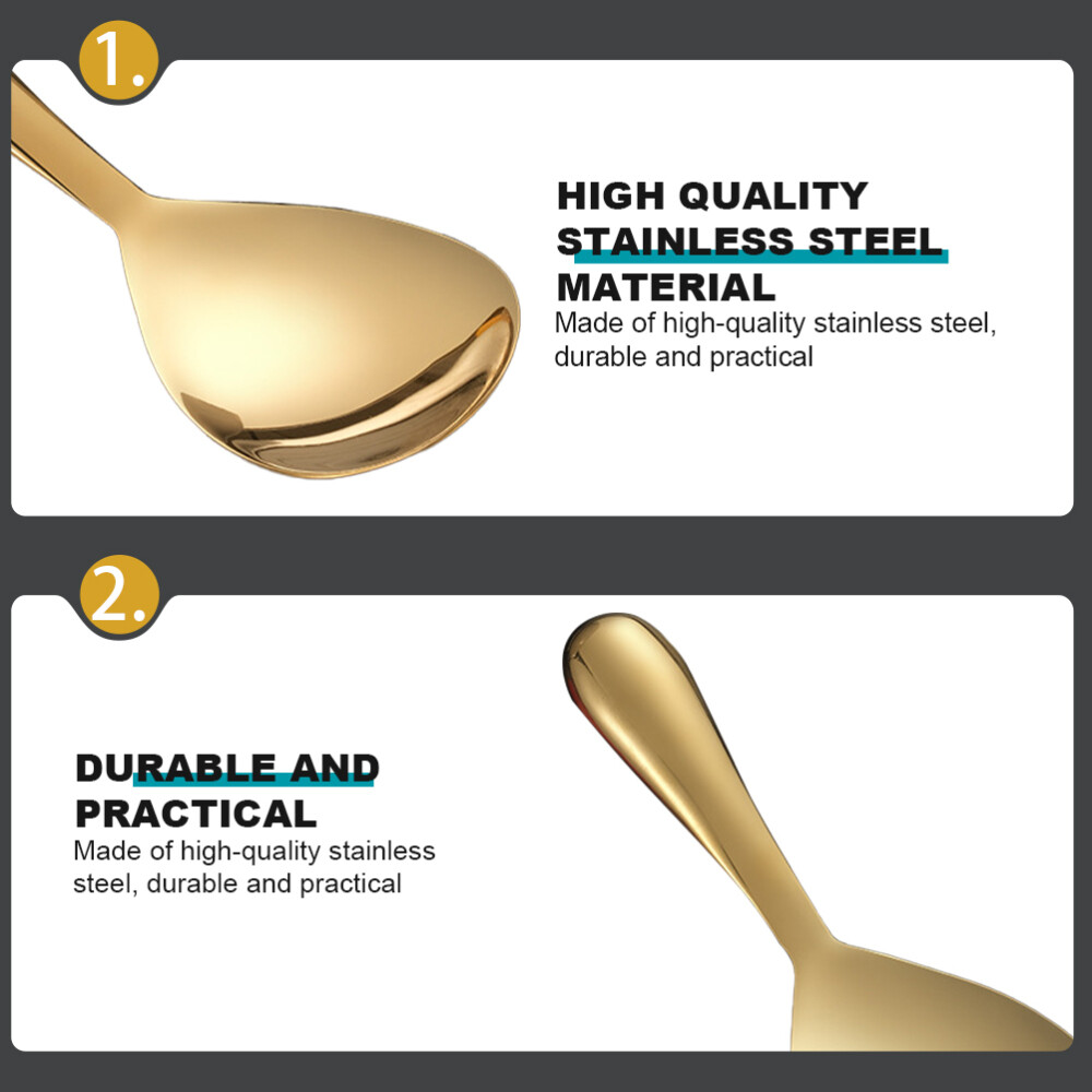 Stainless Steel Rice Spoon Large Japanese Cooker Spatulas for Nonstick ...