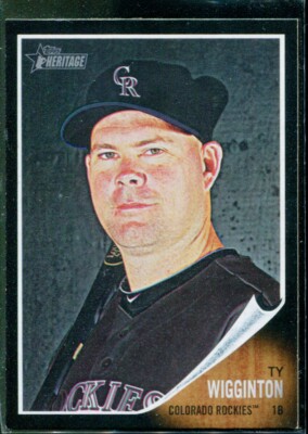 2011 Topps Heritage Black #C65 Ty Wigginton Card | eBay