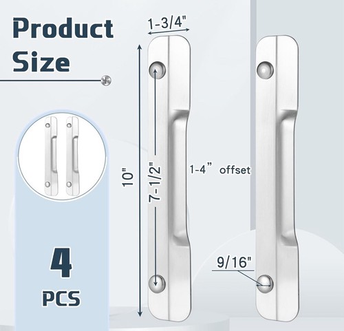 Latch Guard LG130Z Door Latch Protection Plate 1-3/4" x 10" for Out ...