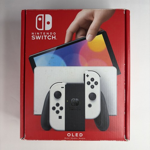 Nintendo Switch OLED White Console In Box, Joycons, Charger, HEG-001 US ...