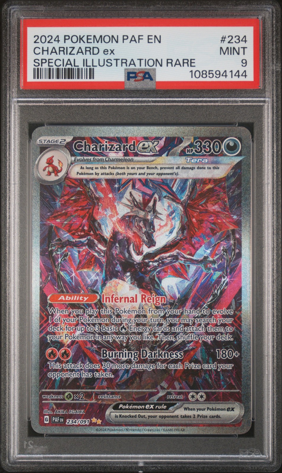 2024 POKEMON PAF EN-PALDEAN FATES SPECIAL ILLUSTRATION RARE CHARIZARD ...