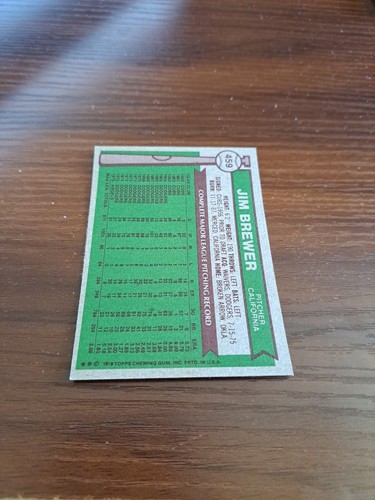 1976 TOPPS BASEBALL CARD # 459 JIM BREWER ANGELS PITCHER | eBay