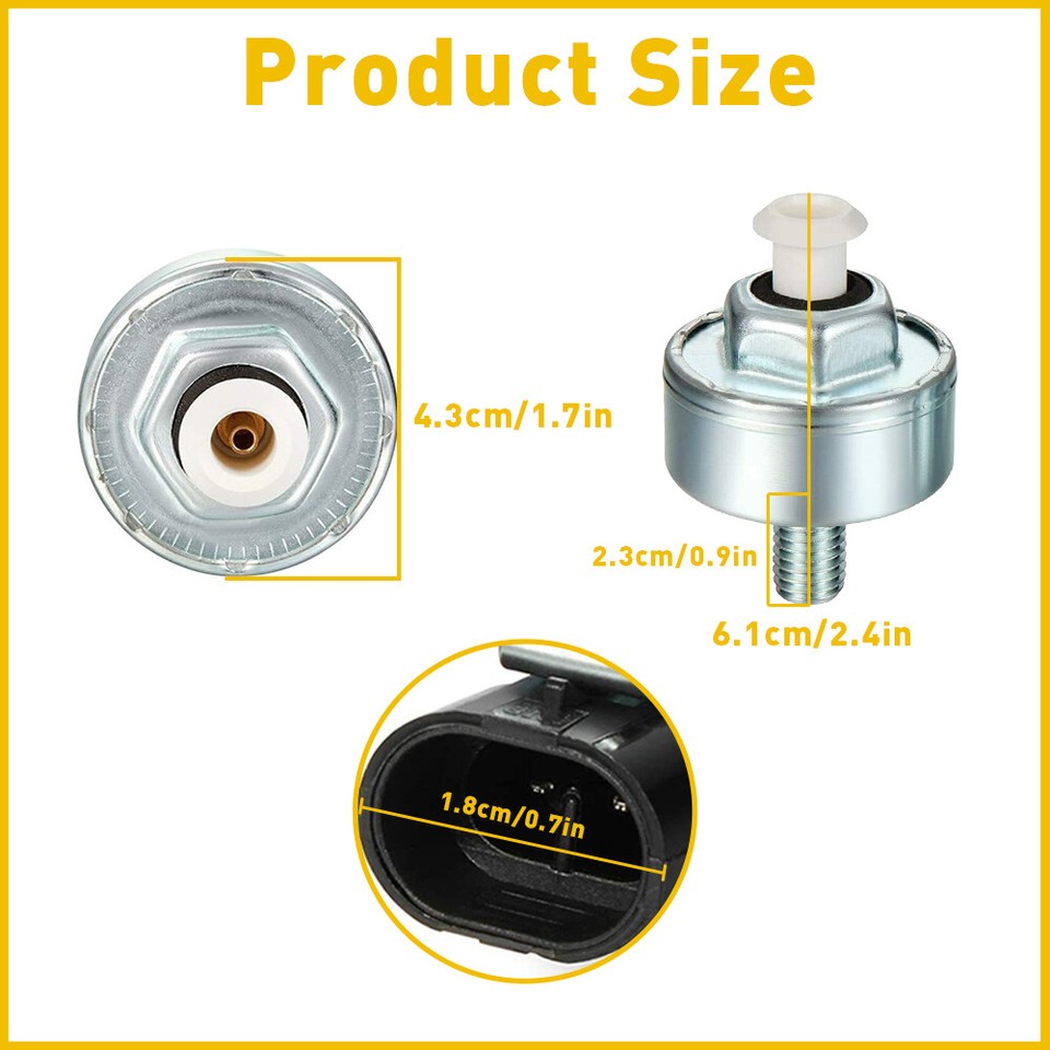 Knock Sensor Connector Kits Set For Chevy GMC Silverado Cadillac 5.3L W ...