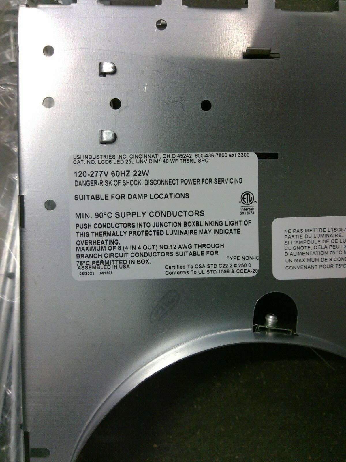 LSI LCD6 LED 25L UNV DIM1 40 WF TR6RL SPC 6" LED Downlight **Free ...