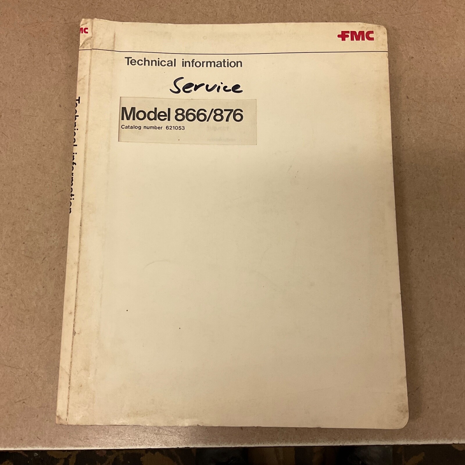 Wayne FMC 866 & 876 Power Sweeper SERVICE SHOP REPAIR MANUAL ...