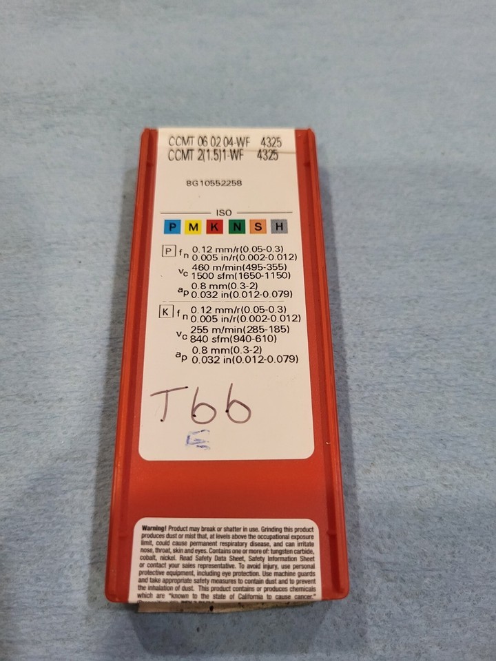 Sandvik Coromant 6532165 CoroTurn® 107 Turning Insert, ANSI Code: CCMT ...