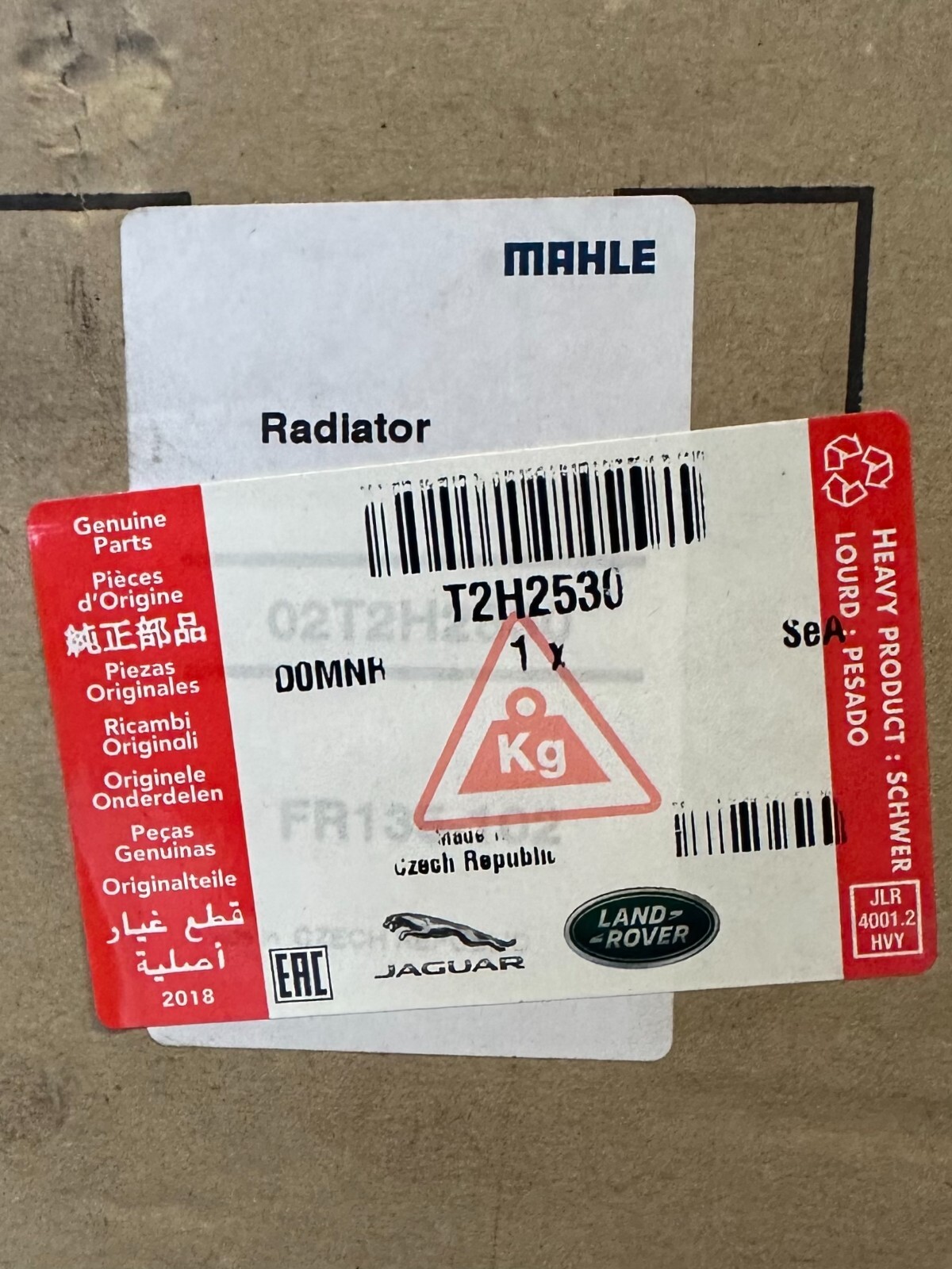 Jaguar XE, XF & F-Pace Inter-Cooler Radiator T2H2530 OEM & NEW | eBay