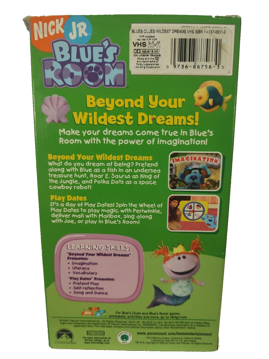 Nick Jr Blues Room Beyond Your Wildest Dreams Vhs Blues Room Beyond