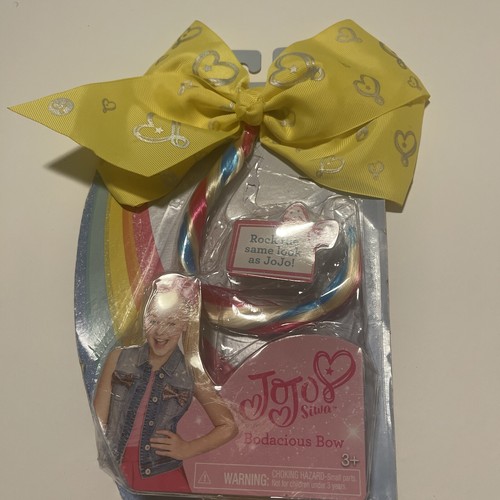 JOJO SIWA BODACIOUS BOW YELLOW WITH RAINBOW HAIR 886144511219| eBay