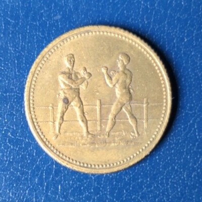1824 Tom Spring & Jack Langan Boxing Medal Token Pre Jack Johnson ...