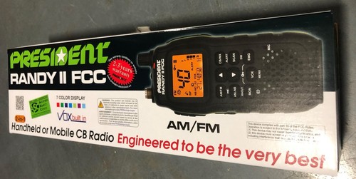 President RANDY II FCC Approved AM/FM Handheld CB Radio for sale online ...