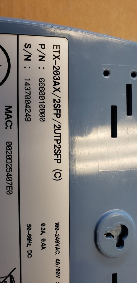 NEW RAD ETX-203AX CARRIER ETHERNET DEMARCATION ETX-203AX/GE/2SFP ...